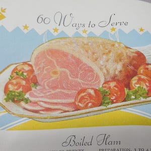 Vintage or Antique 1920s or 1930s Cookbook - 60 Ways to Serve Ham ...