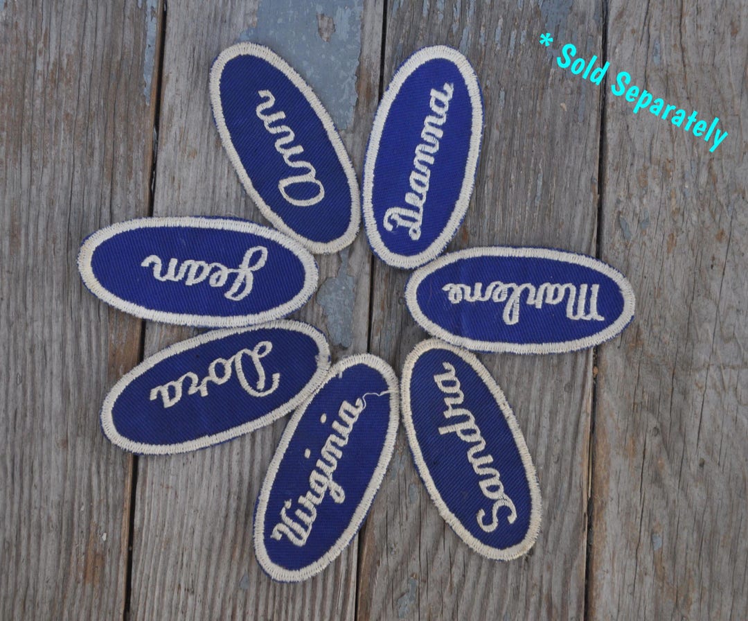 Vintage Mechanic Patches Name Badge Rat Rod Retro Vintage Waitress ...