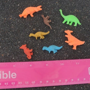 Lot Vintage TINY DINOSAUR Erasers & Pencil Toppers - Colorful, Cute ...