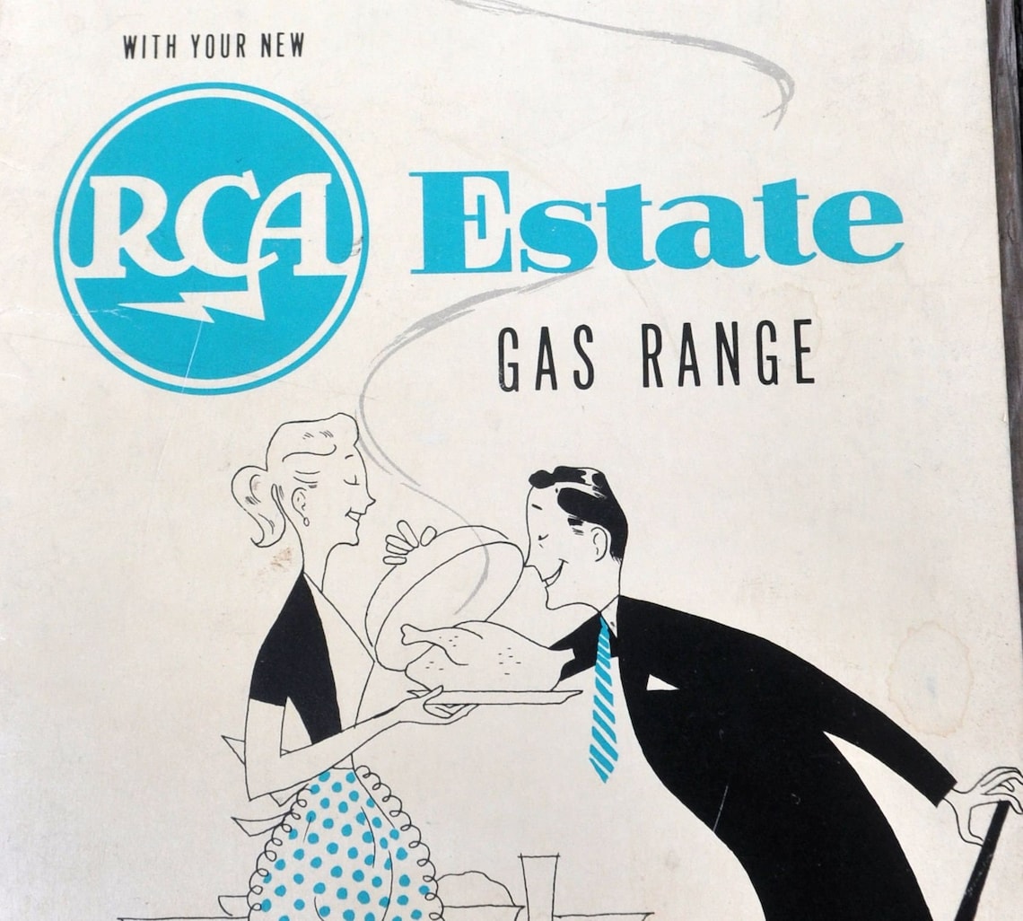Vintage 1950s / 1955 RCA Estate Gas Range Stove Oven - Etsy