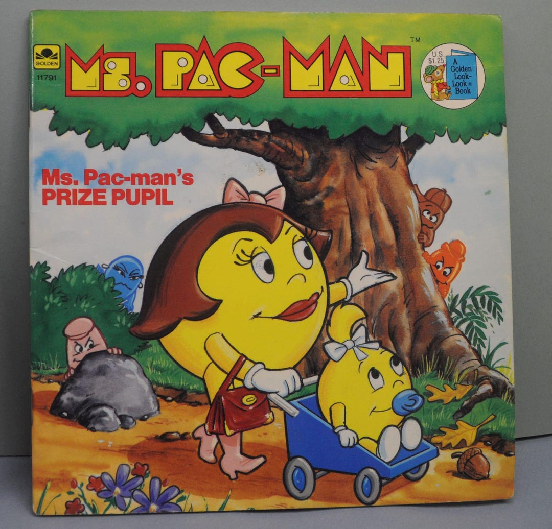 Vintage Ms. Pac-man Story Book "ms. Pac-man's Prize Pupil" - Kids' Book ...