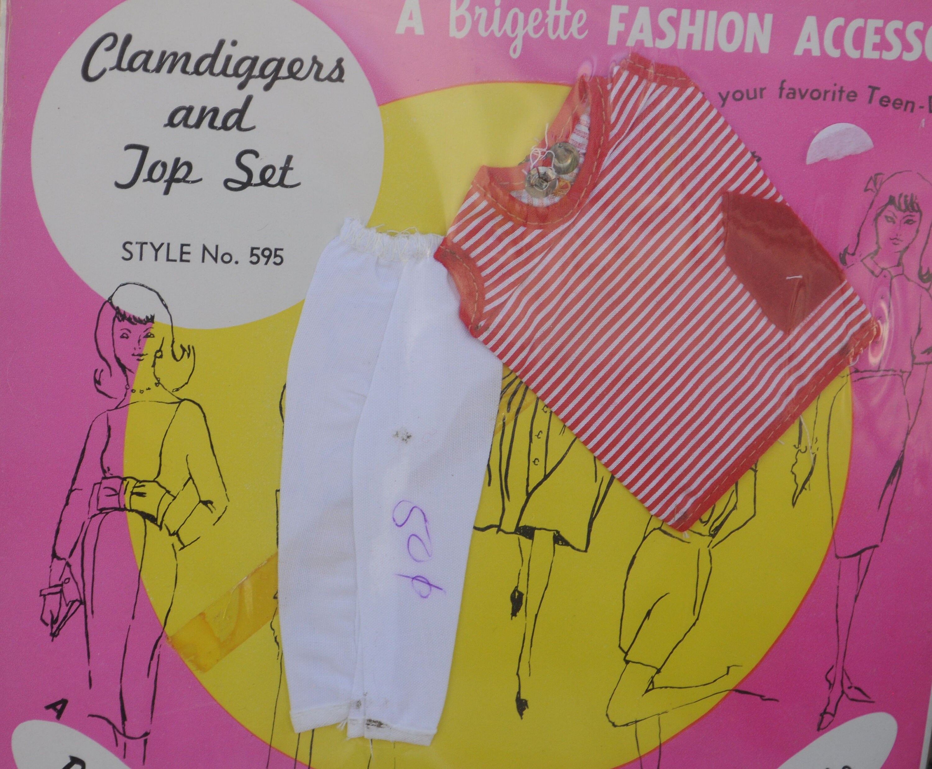RARE Barbie Clone Brigette Clam Diggers and Top Outfit - New Old Store ...