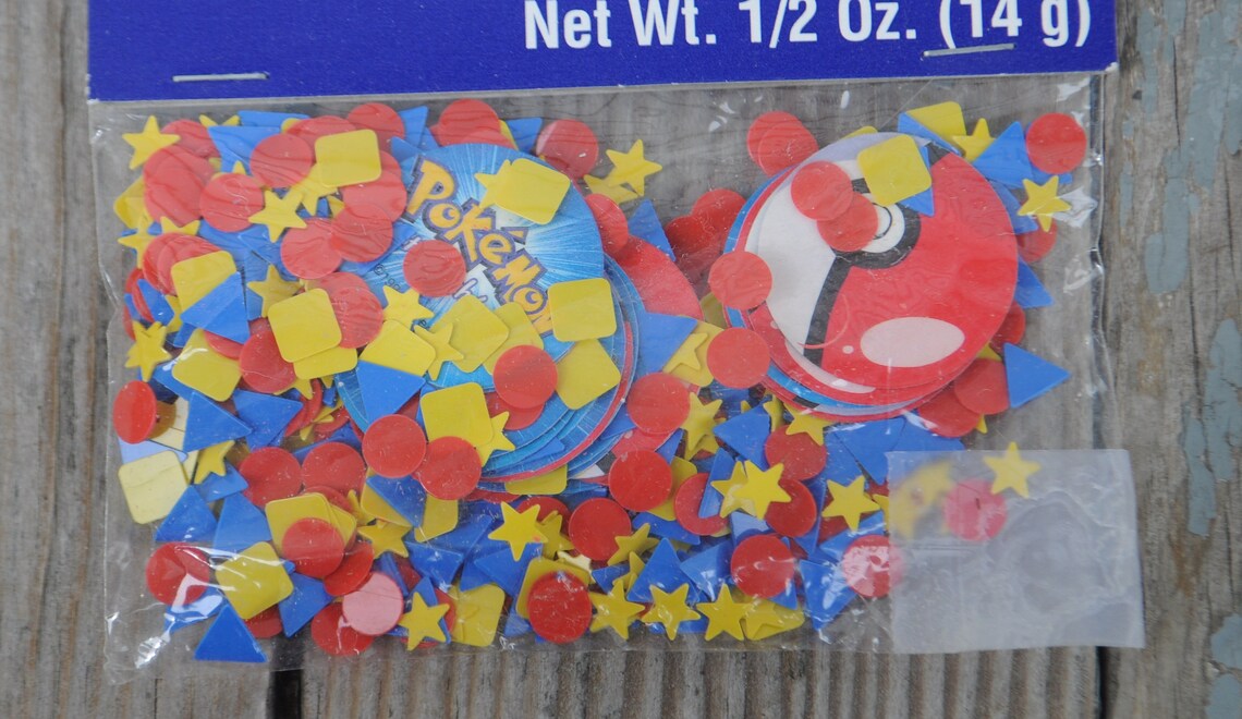 Vintage 1990s Pokémon / Pokemon Confetti / Table Scatter / - Etsy