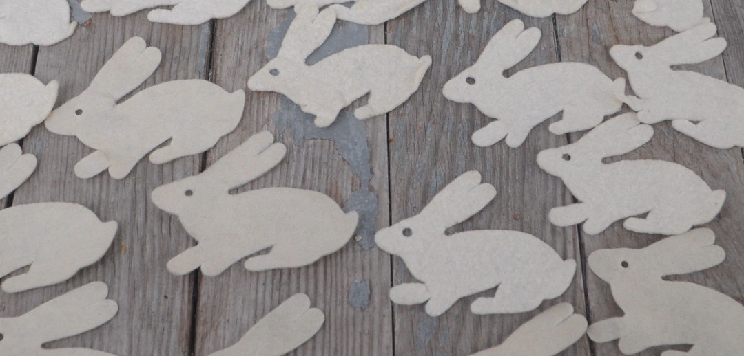 Vintage Felt Rabbits for School Bulletin Board / Felt Board / Crafting ...