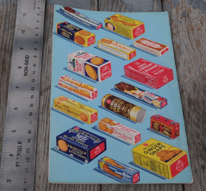 Vintage 1950s Nabisco Cookbook - 50 Delicious Desserts - Cakes ...