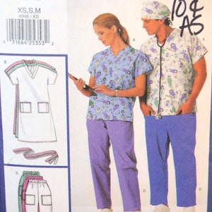 Butterick 4946 Easy Sew Uniforms Doctor, Nurse, Assistant, Aide ...