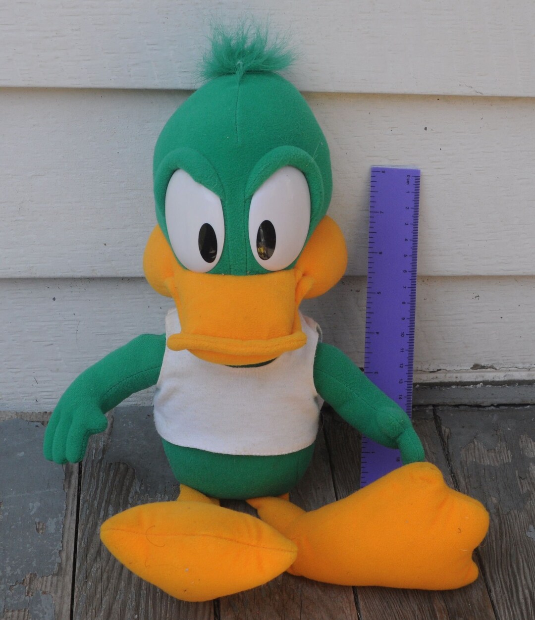 Vintage Tiny Toon Adventures Plushie Plucky Duck Kawaii / Cute Stuffed ...