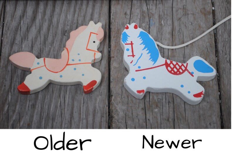 Vintage 1970s / 1980s IRMI Wooden / Hand-painted Mobile Pieces ...