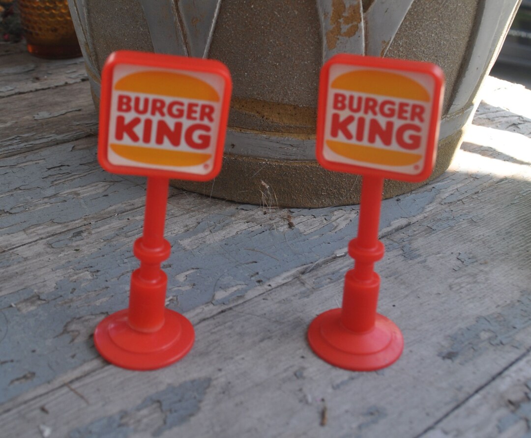 Vintage Model Burger King Drive-through Signs Drive Thru for Model ...