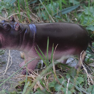 Vintage Plastic House Hippo - Miniature Zoo Animal - Figurine, Tiny ...