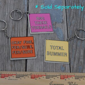 Vintage Plastic "bag These Toenails" Keychain - Valley Girl - Frank ...