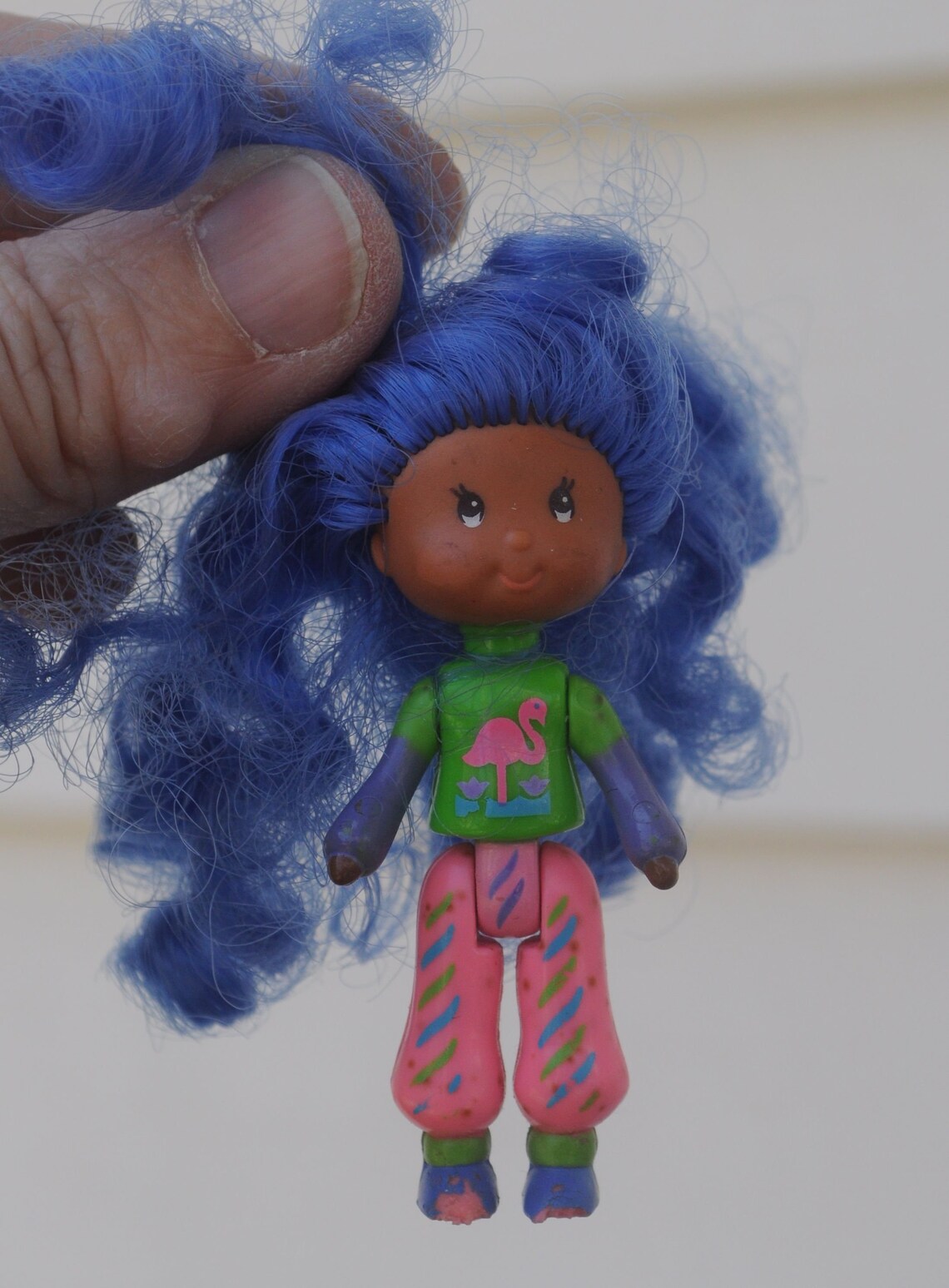 Vintage Wee Wild Things Suzie Cutie Doll - Tiny Neon Retro Doll W/ Blue ...