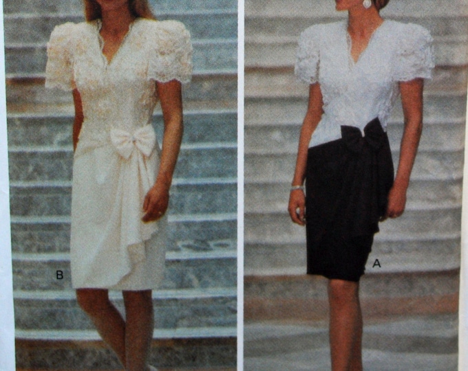 Vogue 2500 - Designer Oscar De La Renta - Gown / Cocktail Dress - DIY ...