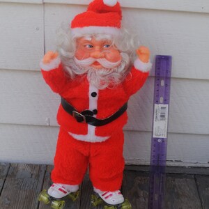 Freaky Vintage Roller Skating Santa Doll Vintage 1980s Animated ...