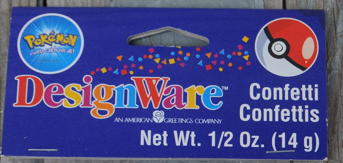 Vintage 1990s Pokémon / Pokemon Confetti / Table Scatter / | Etsy