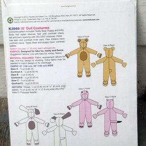 Kwik Sew K3966 DIY Costumes for American Girl or - Etsy