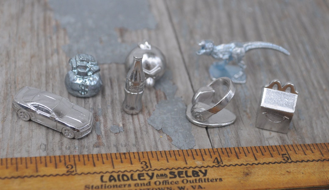 Unusual Metal Monopoly Pieces Replacements, Altered Art, Collage ...