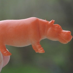 Vintage Plastic House Hippo - Miniature Zoo Animal - Figurine, Tiny ...