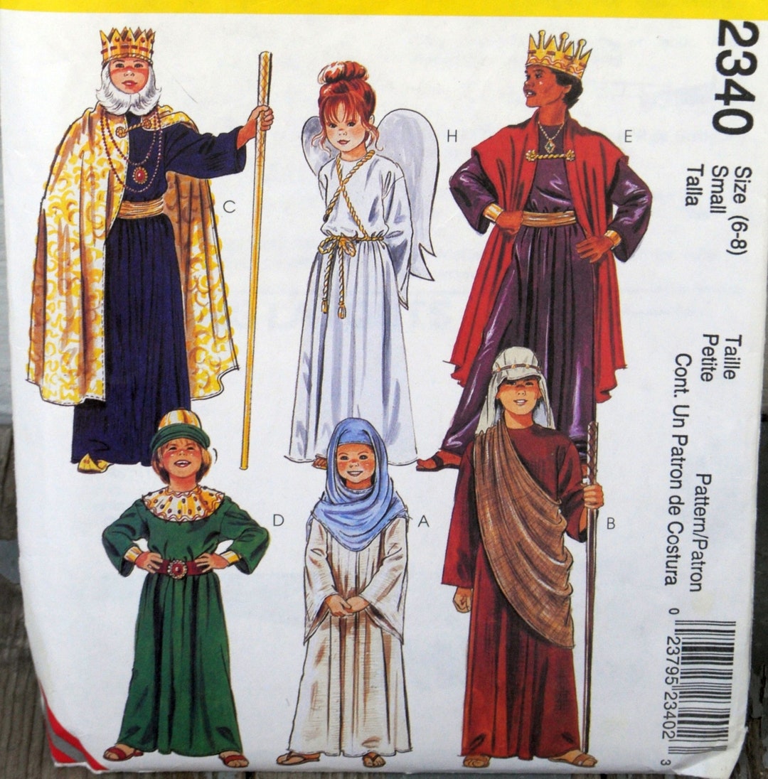 Mccall's 2340 - Easy Kids' Christmas Pageant Costumes - Nativity, Xmas ...