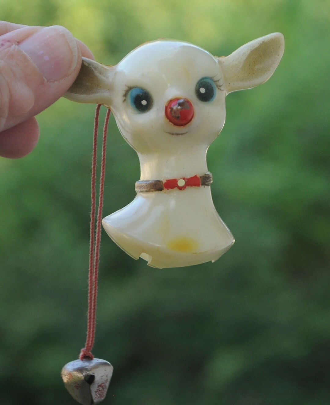 Vintage 1960s Rudolph the Red-nosed Reindeer Pin W/ Incandescent Bulb ...