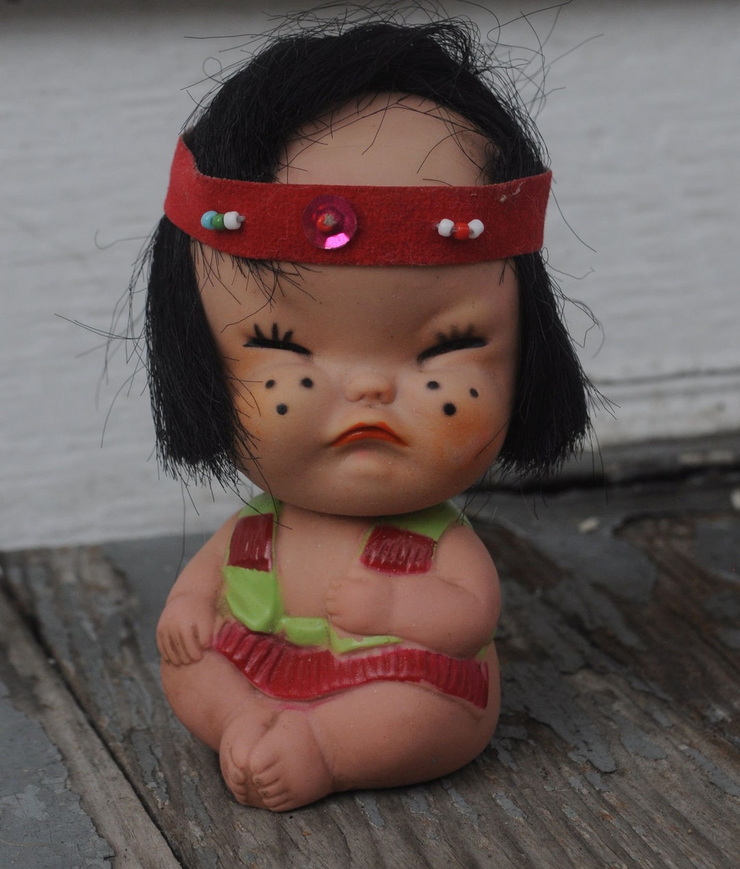 Vintage IWAI Moody Cutie Doll / Grumpy / Ugly - Cute / Kawaii - Made in ...