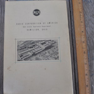 Vintage 1950s / 1955 RCA Estate Gas Range Stove Oven Appliance Manual ...