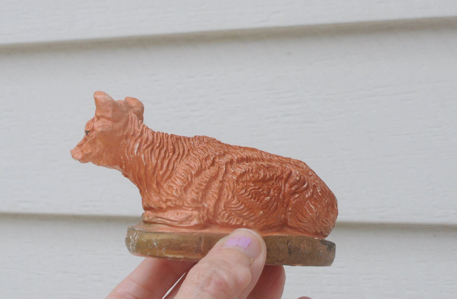 Vintage Nativity Figurine - Shaggy Ox, Oxen, Cow - Christmas Display ...