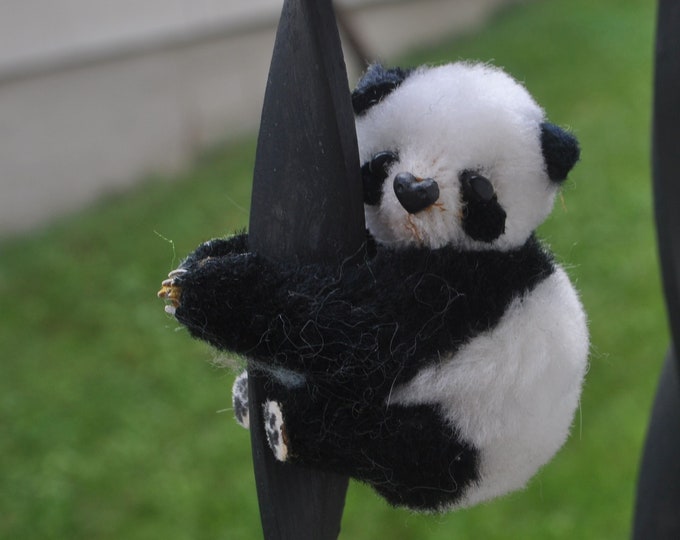 Vintage 1980s Panda Bear - Pencil Hugger - Clip-on Zoo Animal Friend ...