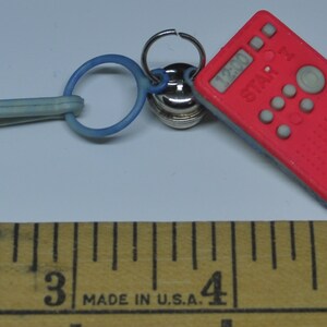 1980s Bell Charm - Red Transistor Radio - Kitsch - Plastic Jewelry ...