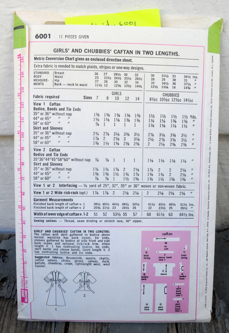 Simplicity 6001 Cute 1970s Boho Looks for Girls or Tweens - Etsy