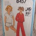 Simplicity 8437 Jiffy Girls' or Tweens' Sportswear / Loungewear Size 9/ ...