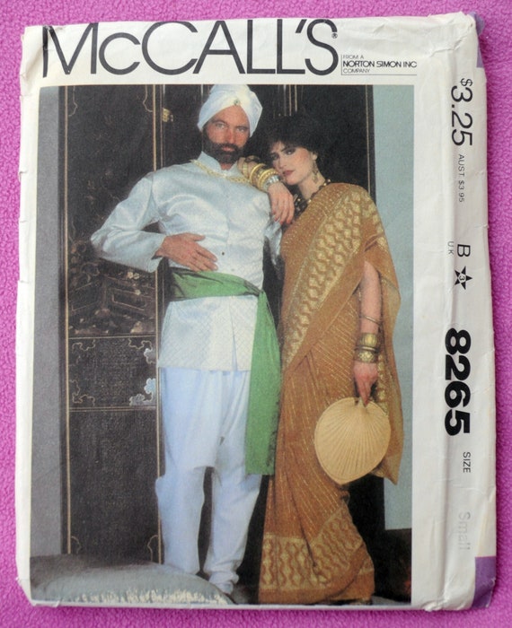 Mccall's 8265 Vintage DIY Sari Sadri Nehru Jacket - Etsy