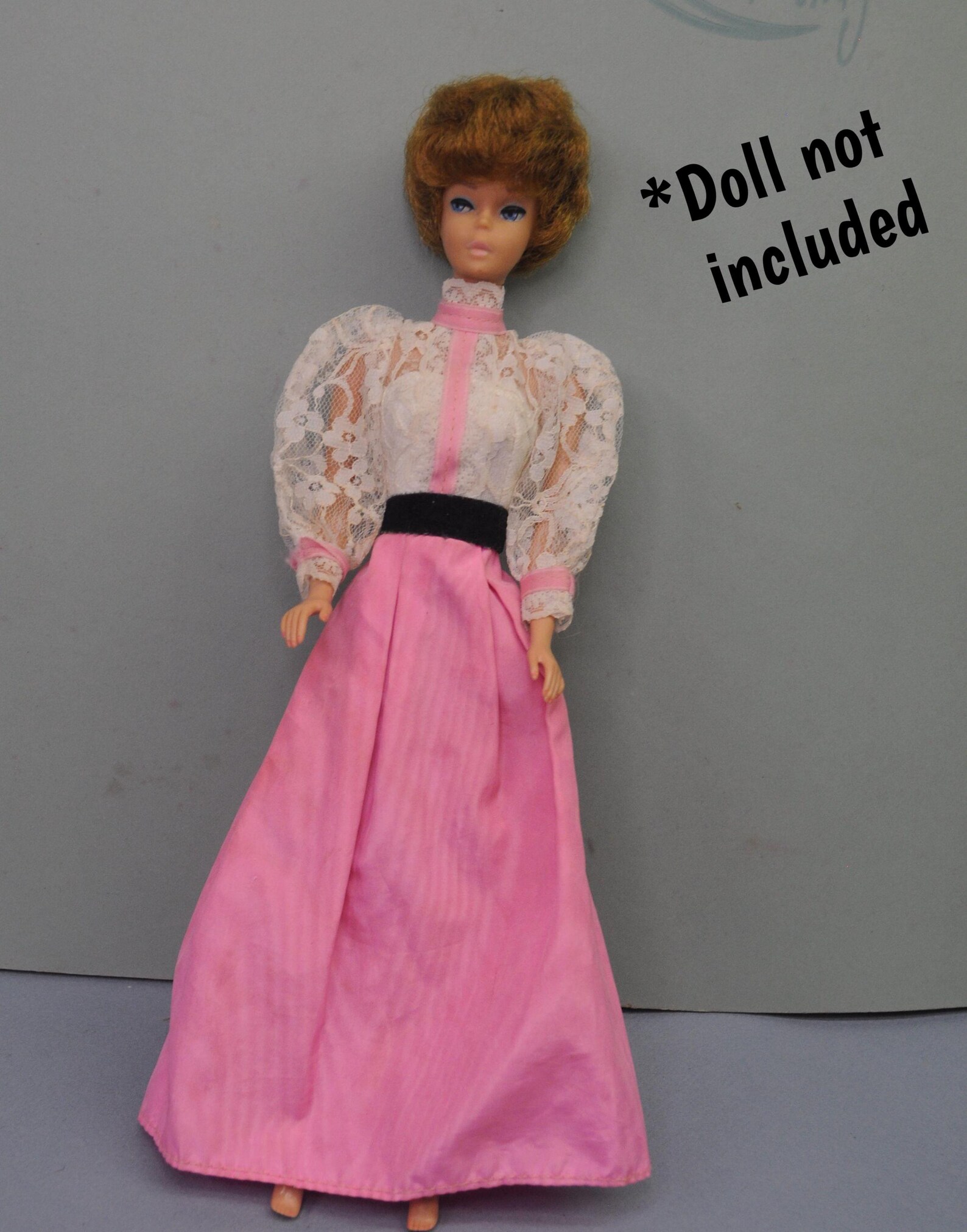 Vintage 1980s / 1982 - Angel Face Barbie - Dress Only - Pink Gown, Neo ...