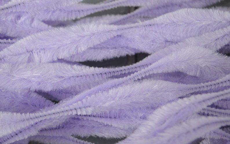 Vintage PASTEL LAVENDER Bump Fuzzy Wire Stems by the YARD - Etsy