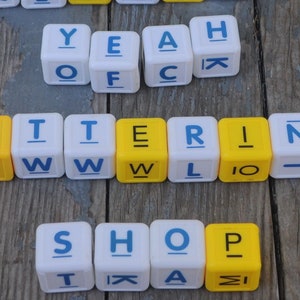 Large Lot of Plastic Letter Cubes / Scrabble Dice / Spelling / Craft ...