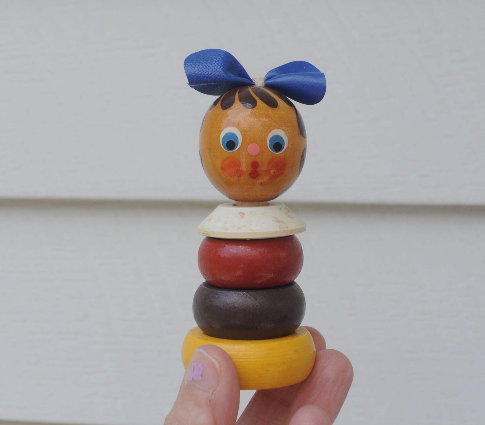 Vintage Soviet / USSR Stacking Toy - Natashenka - 1970s - Cute / Kawaii ...