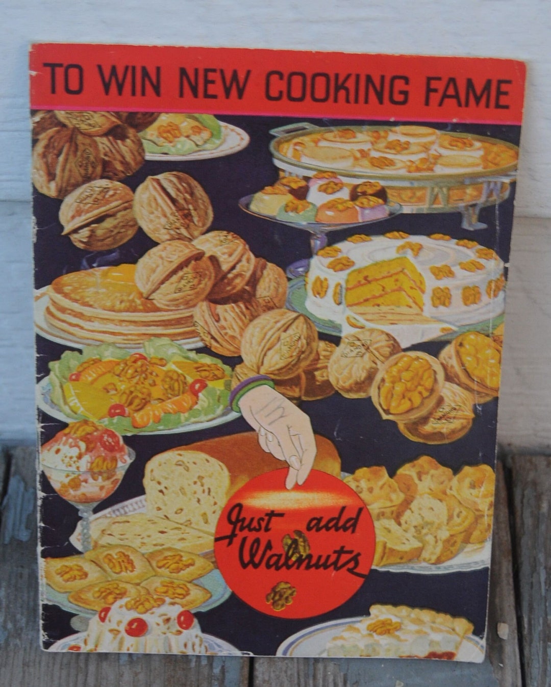 Vintage 1930s Cookbook - "just Add Walnuts" - Diamond Walnut Recipes ...