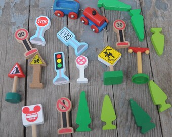 Miniature Road & Traffic Signs for Model Train, Model Car, Display ...
