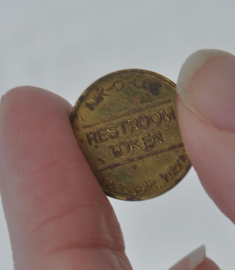 Tiny Vintage Pay Toilet Token Nik-o-lok Token - Etsy