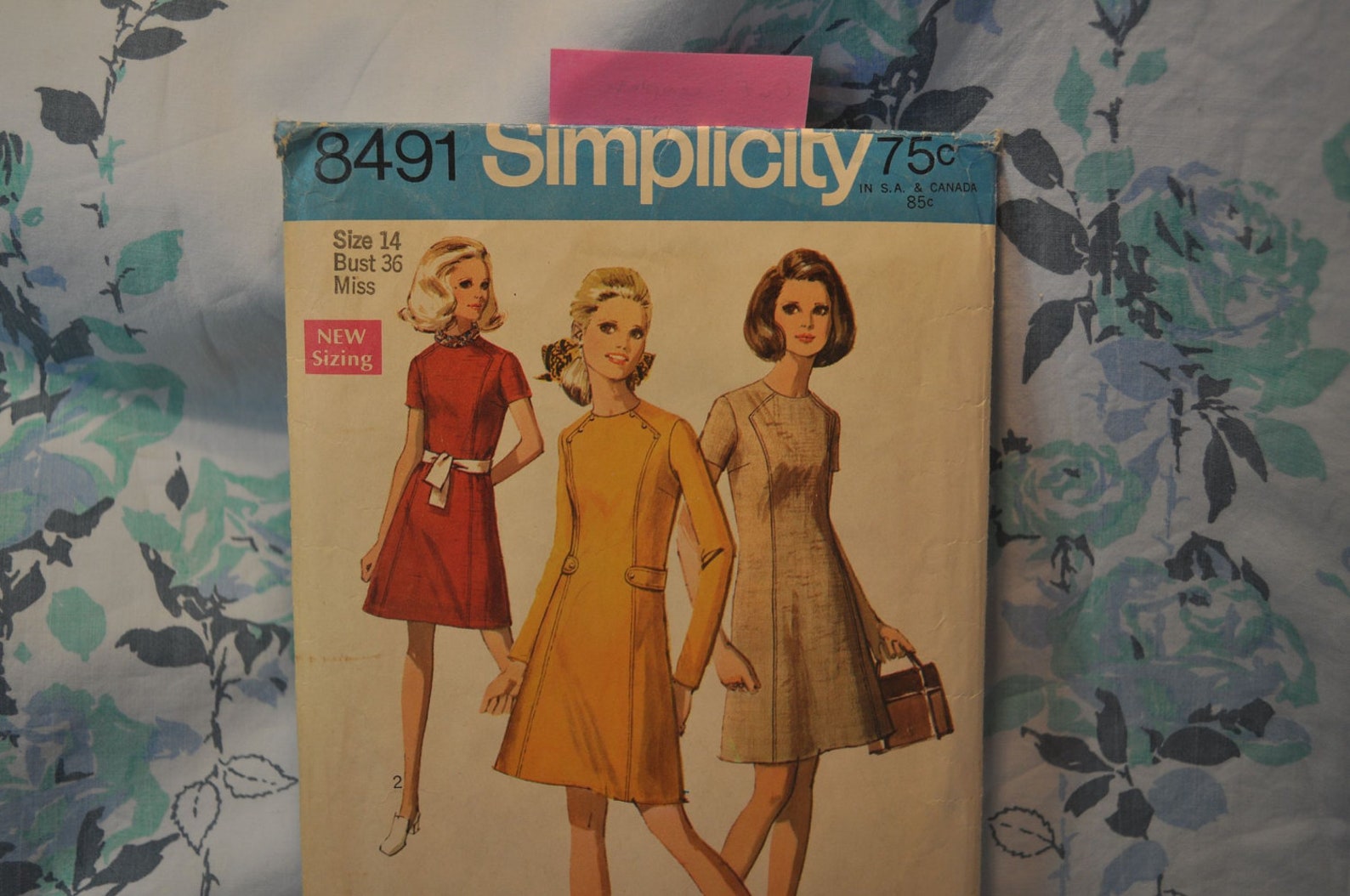 Simplicity 8491 - Adorable 1960s Mini-dress - Easy to Sew - Cool ...