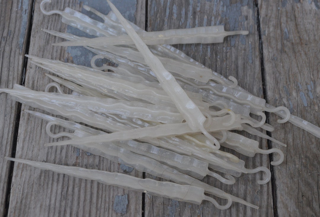 Vintage 1950s Plastic Icicles Christmas Ornaments - Decoration ...