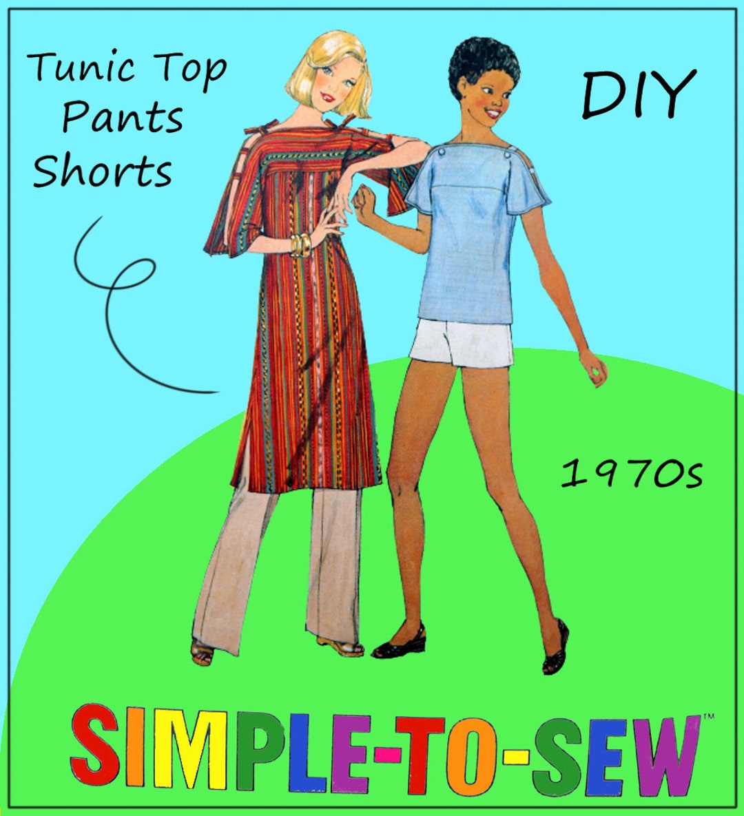 Simplicity 8071 - Easy Sew Tunic Dress, Top, Slacks, Shorts - DIY ...