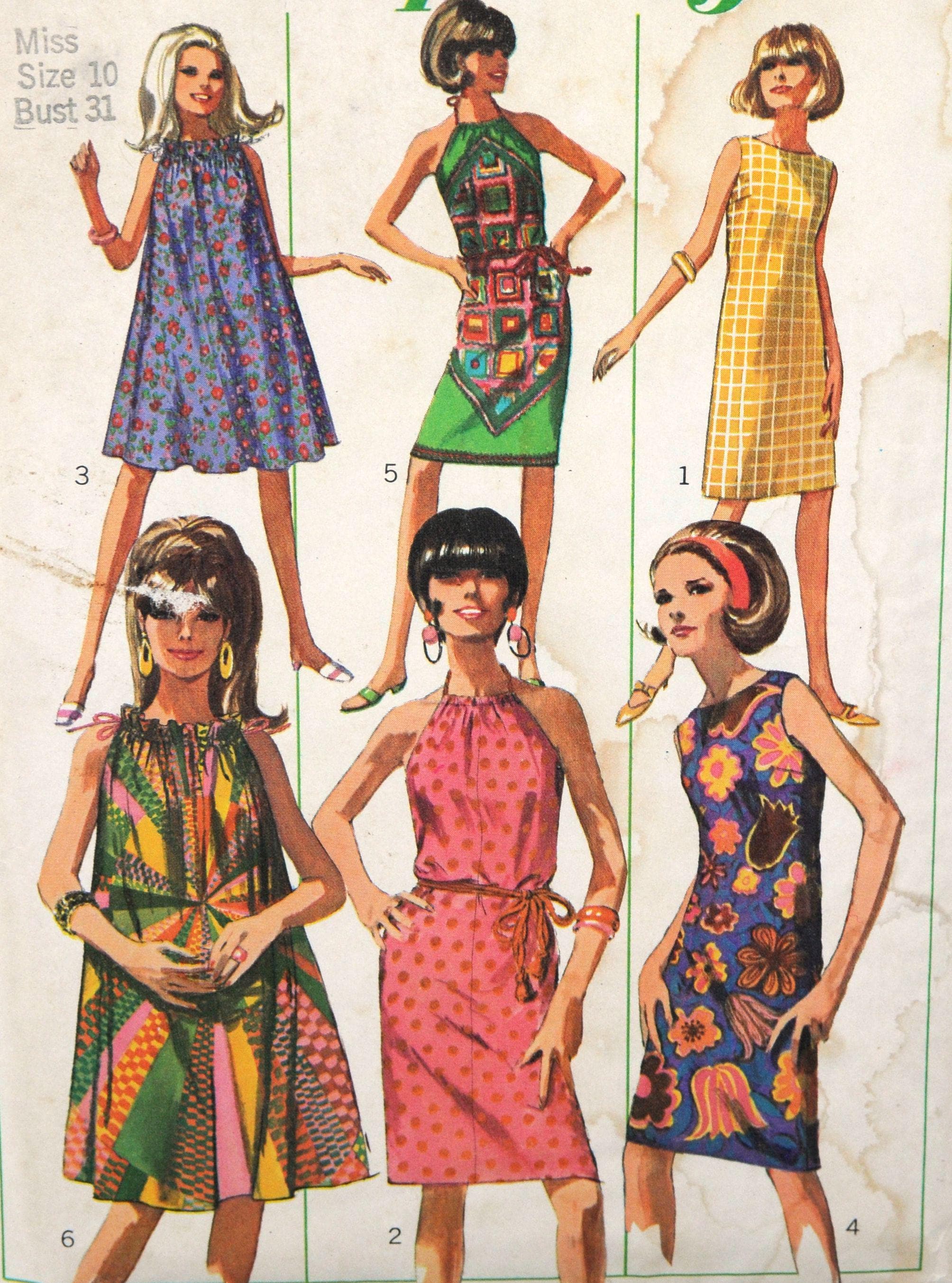 Simplicity 6911 - Easy Sew MOD Dresses - Many Styles - Sheath, Tent ...