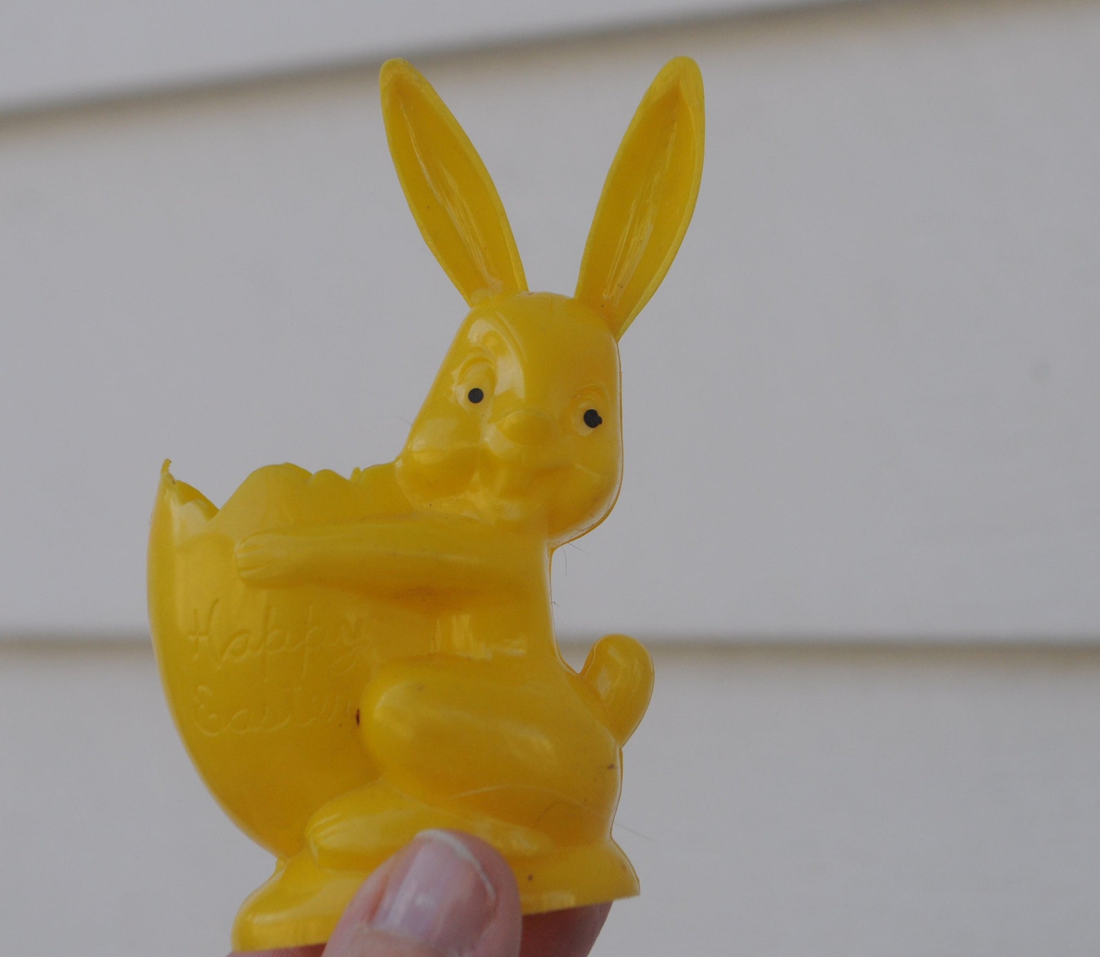 Vintage Irwin Hard Plastic Bunny Rabbit W/ Easter Egg- Candy Holder ...