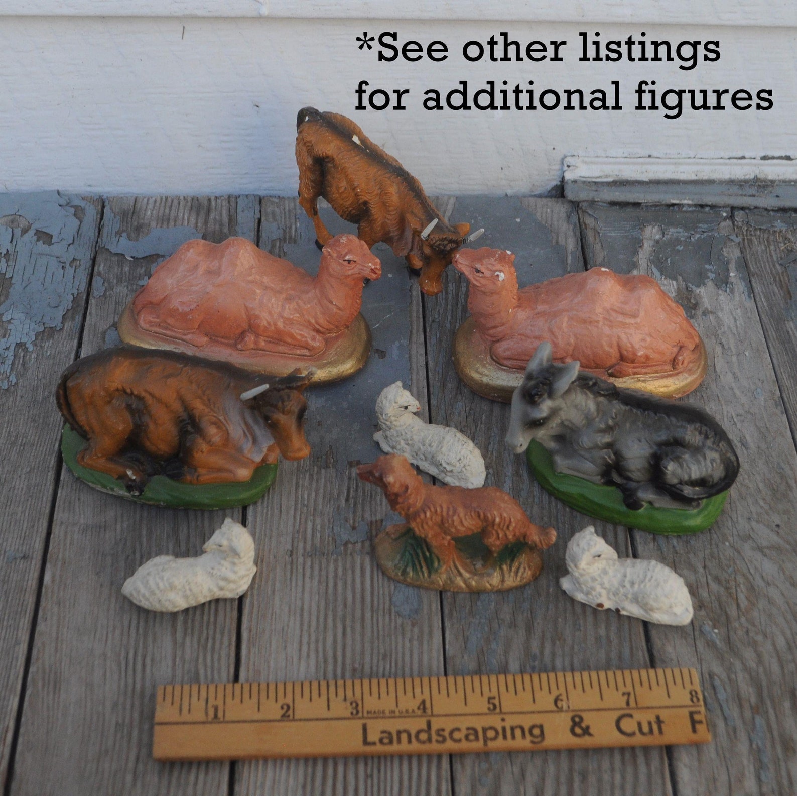 Vintage Nativity Figurine - Shaggy Ox, Oxen, Cow - Christmas Display ...