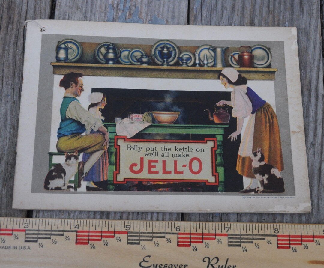 Rare 1920s Jell-o Recipe Book / Cookbook - "polly Put the Kettle on ...