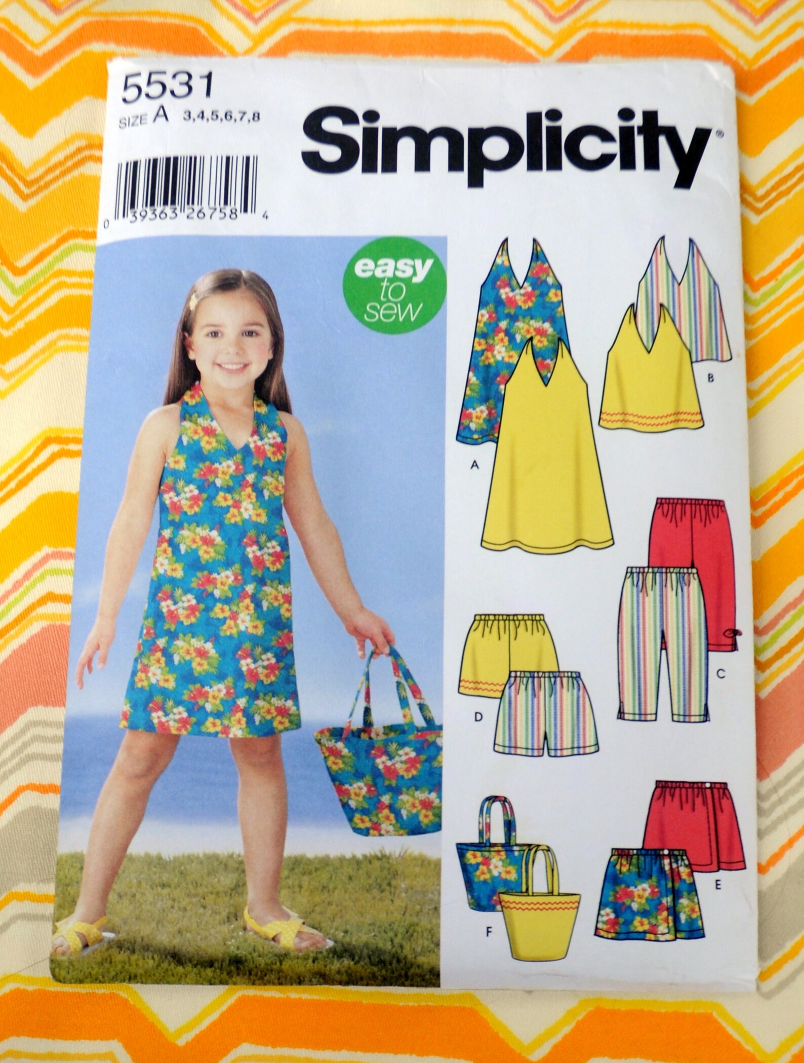 Simplicity 5531 Cute DIY Girls's Outfits Halter Dress | Etsy
