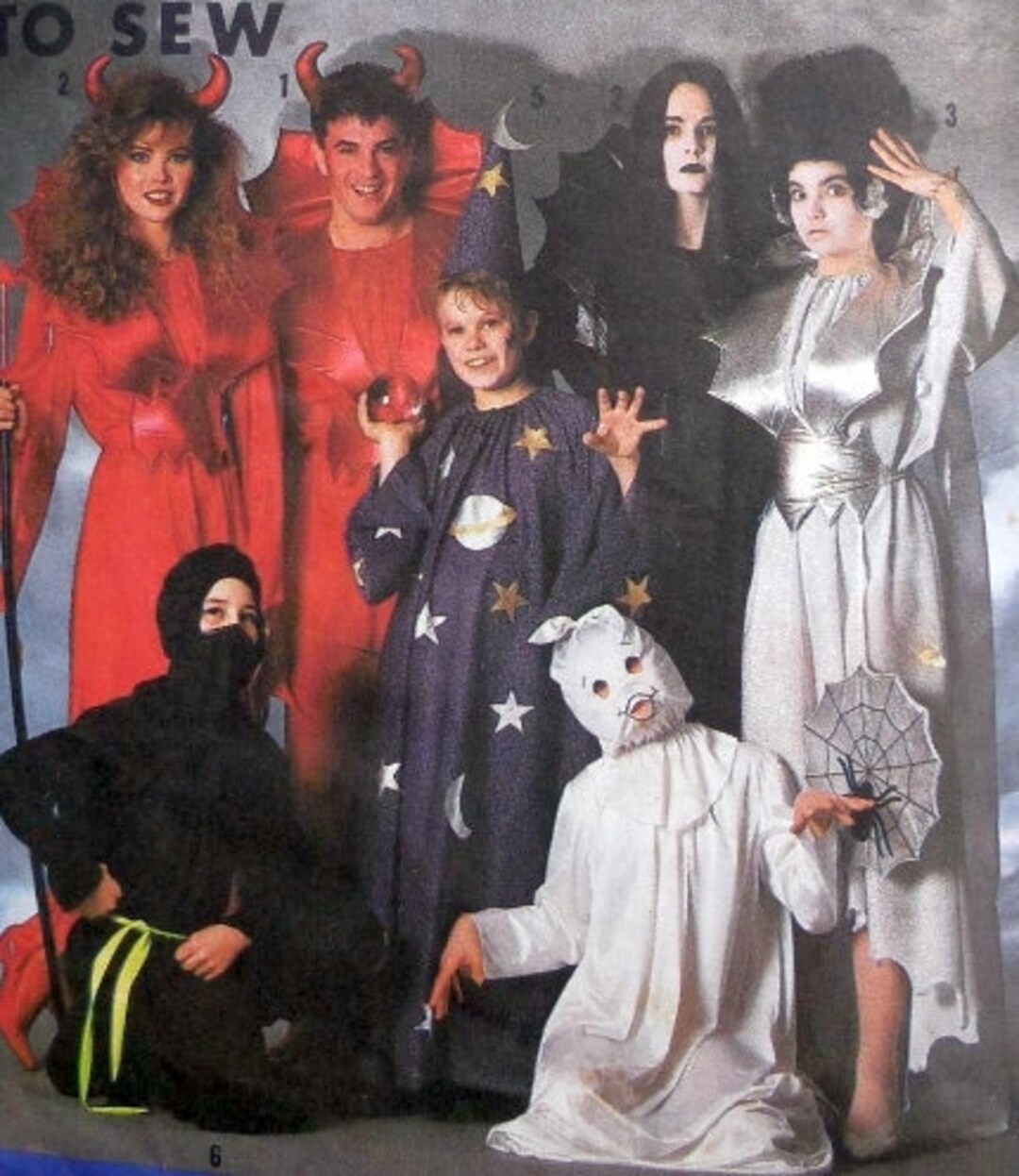 Simplicity 0610 - Halloween Costumes, Devil, Witch, Bride of ...