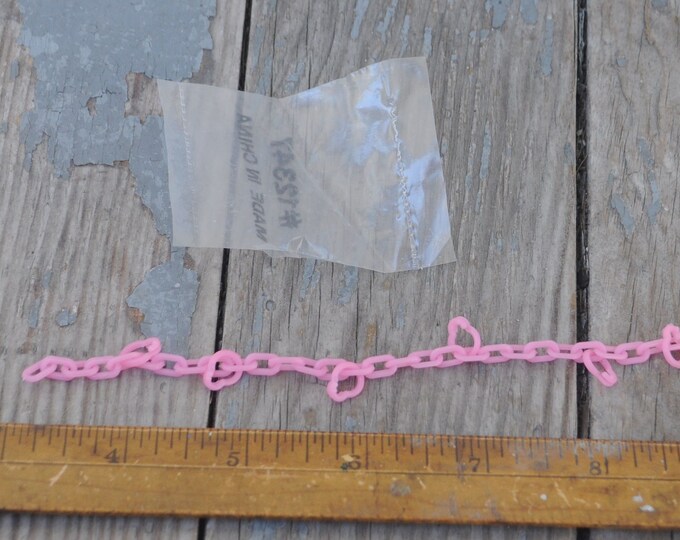 1980s Bell Charm Chain Bracelet - Tiny PINK Chain ONLY - Kitsch ...