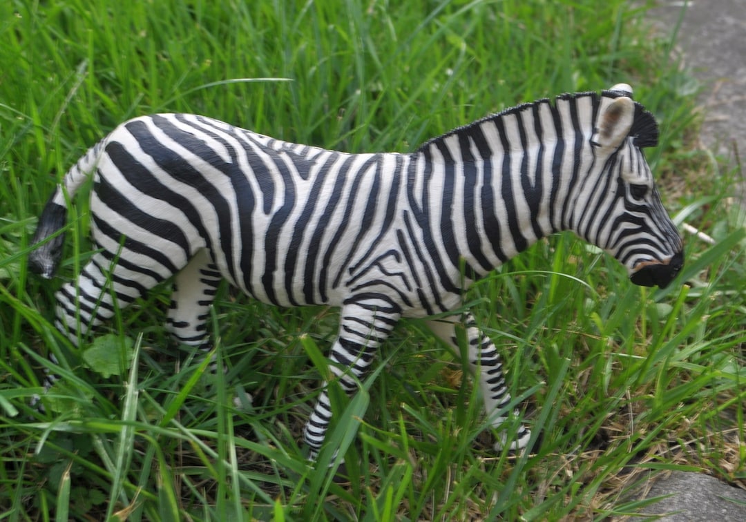 Awesome 1:12 Scale Safari Miniature Zebra Figurine for Diorama, Science ...
